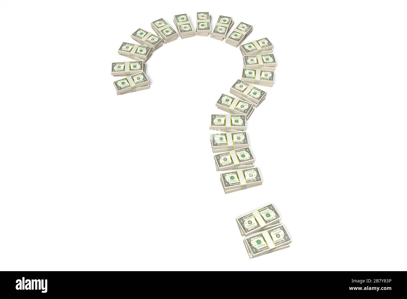 Dollar sign question mark Cut Out Stock Images & Pictures - Alamy