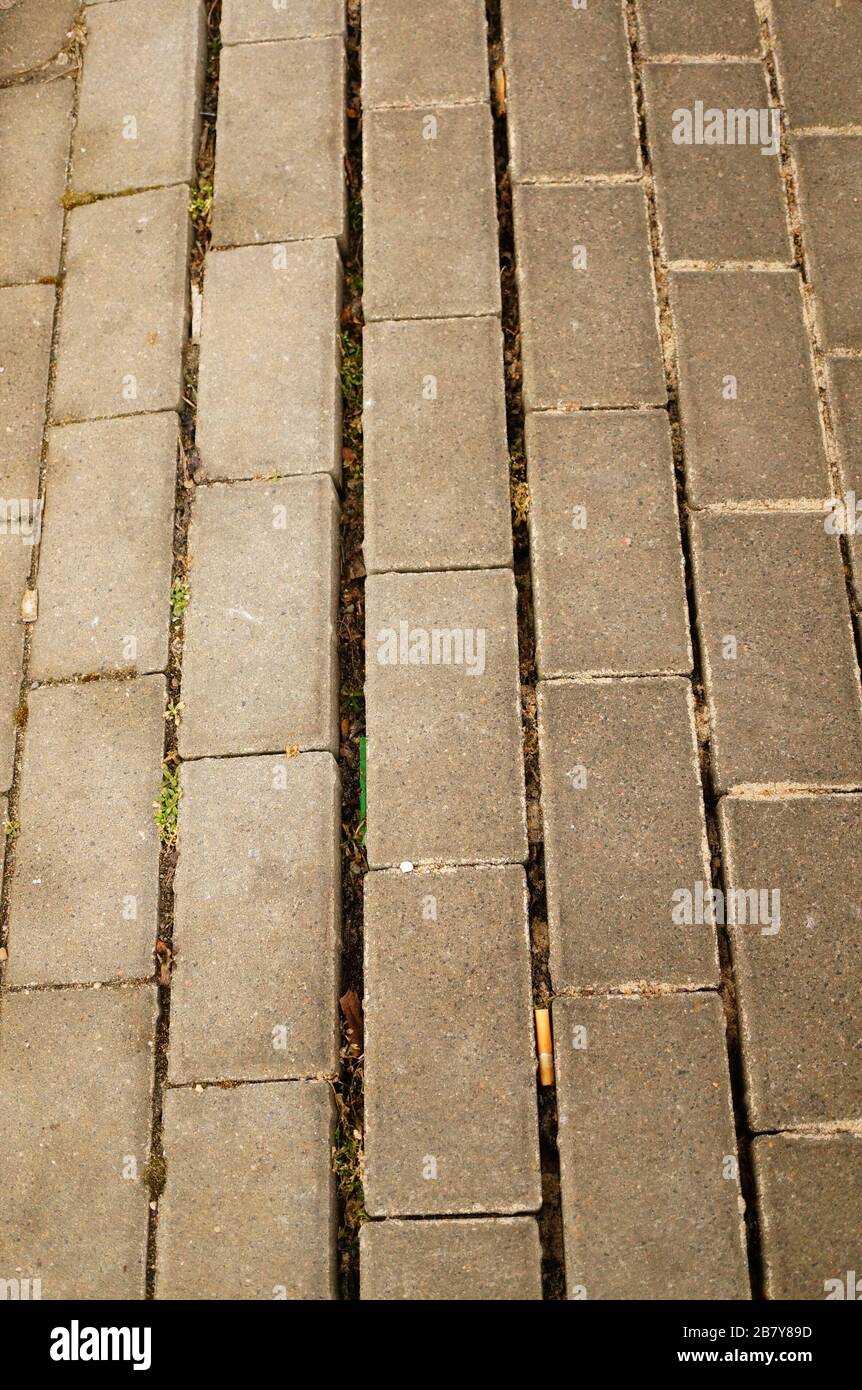 Vertical shot of the rectangular tiles of the ground Stock Photo - Alamy