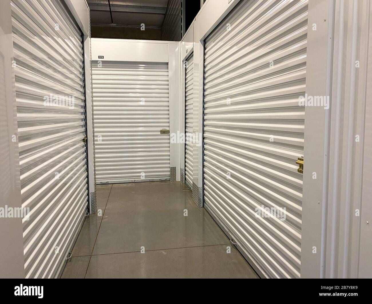 Orlando, FL/USA-3/14/20: An interior of a storage space unit company at ...