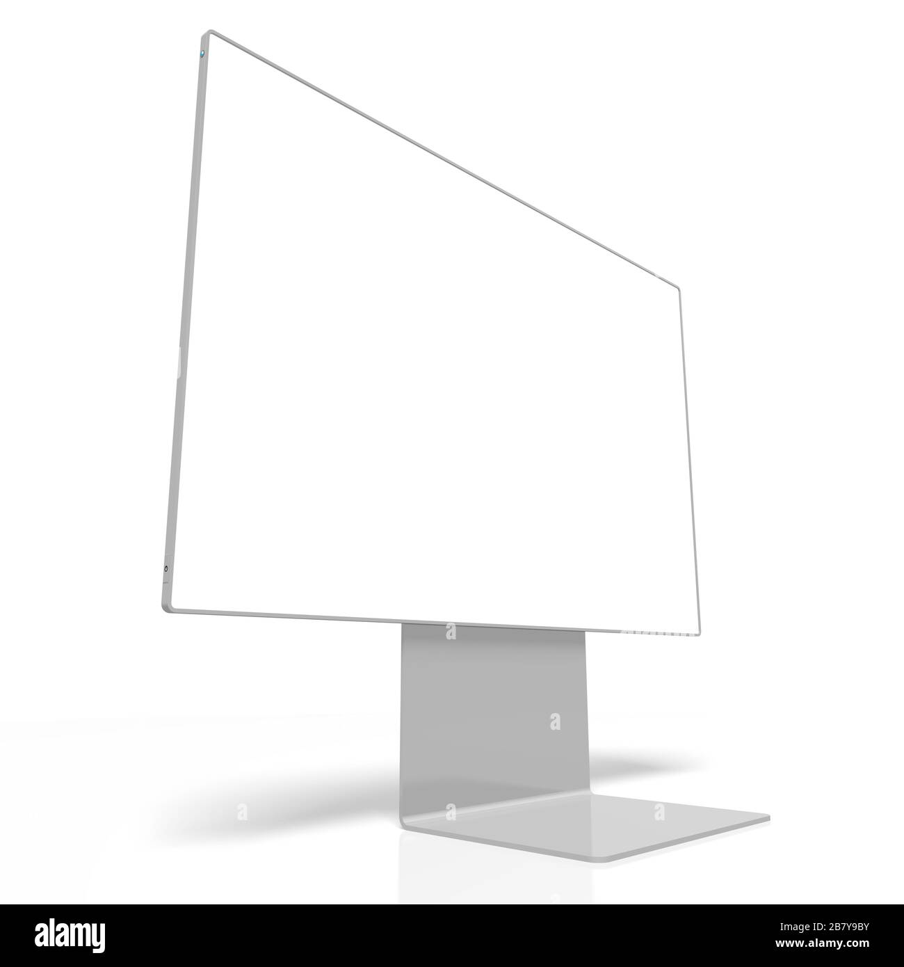 3D brandless monitor with empty screen on white background - great as a ...