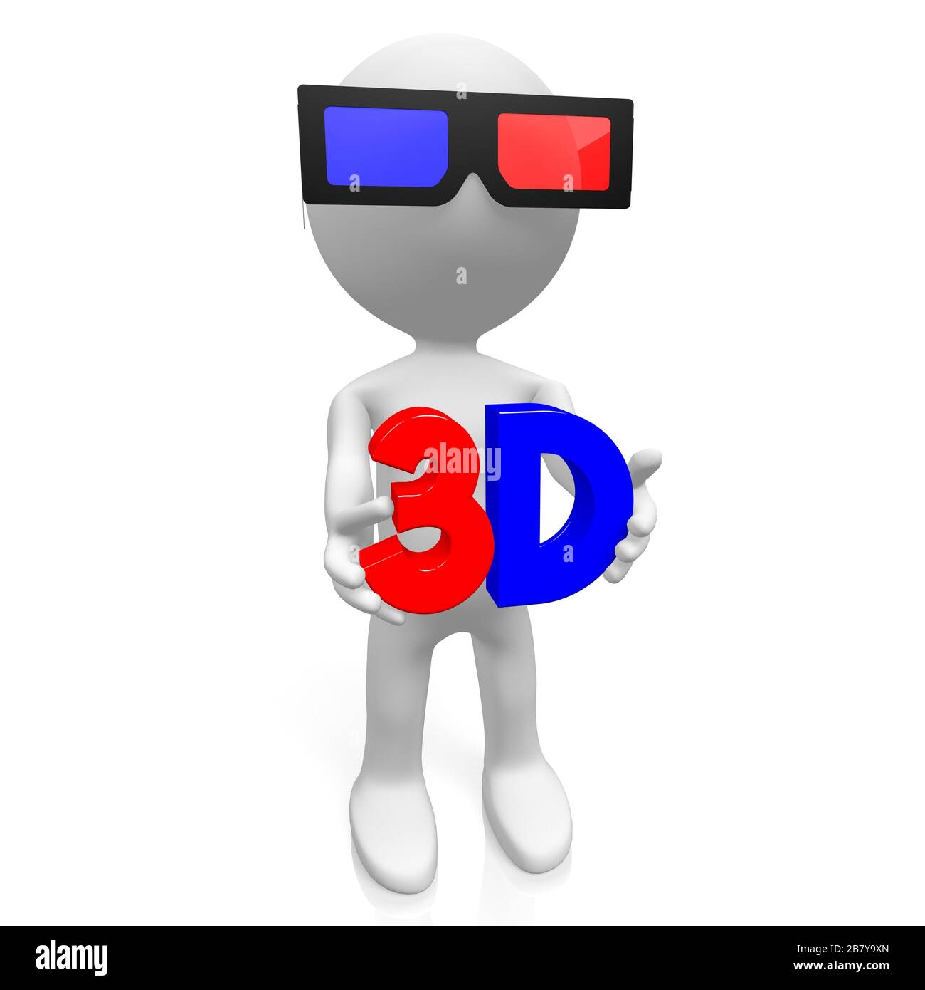 3D movies/ 3D cinema concept Stock Photo - Alamy