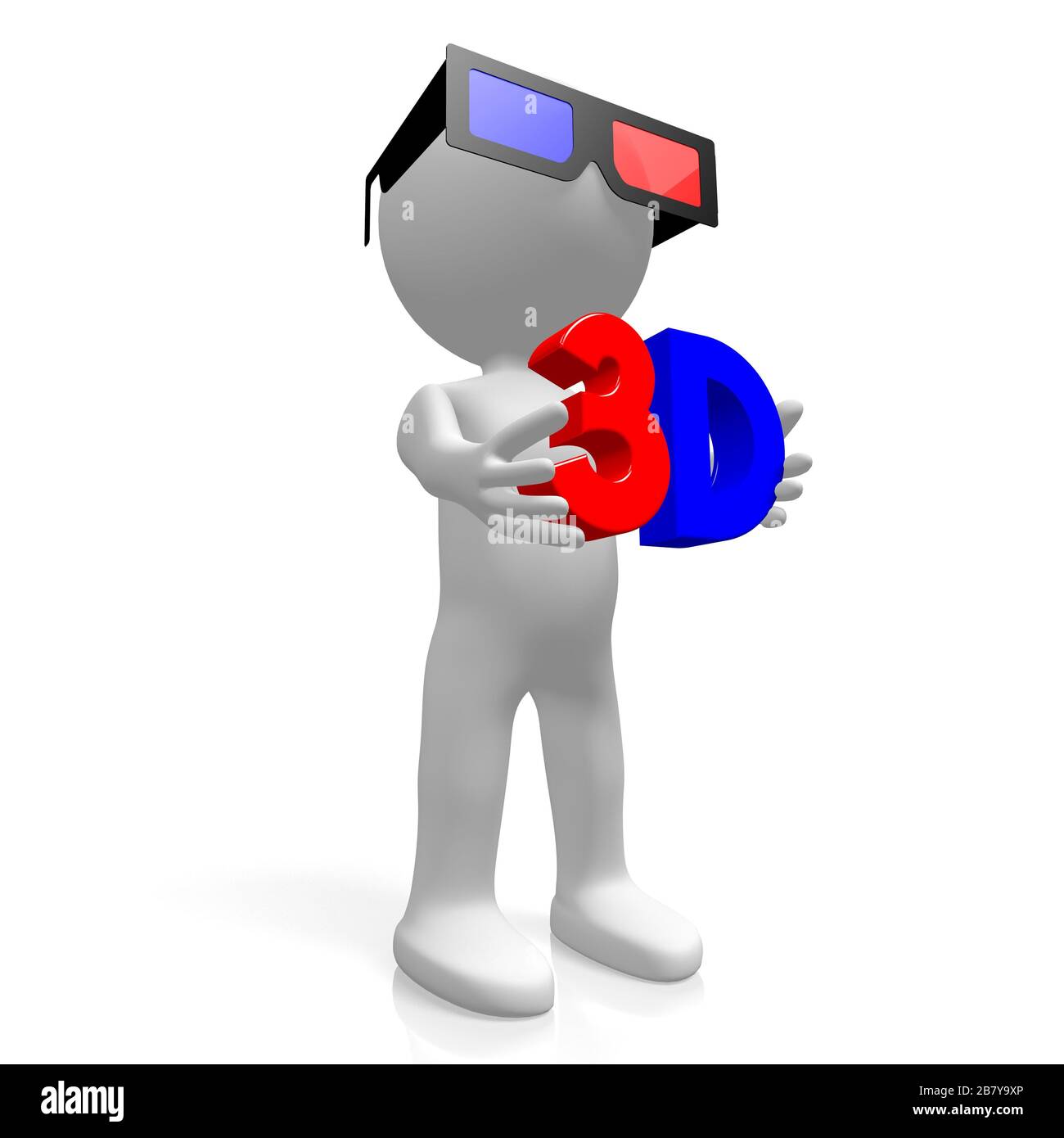 3D movies/ 3D cinema concept Stock Photo - Alamy