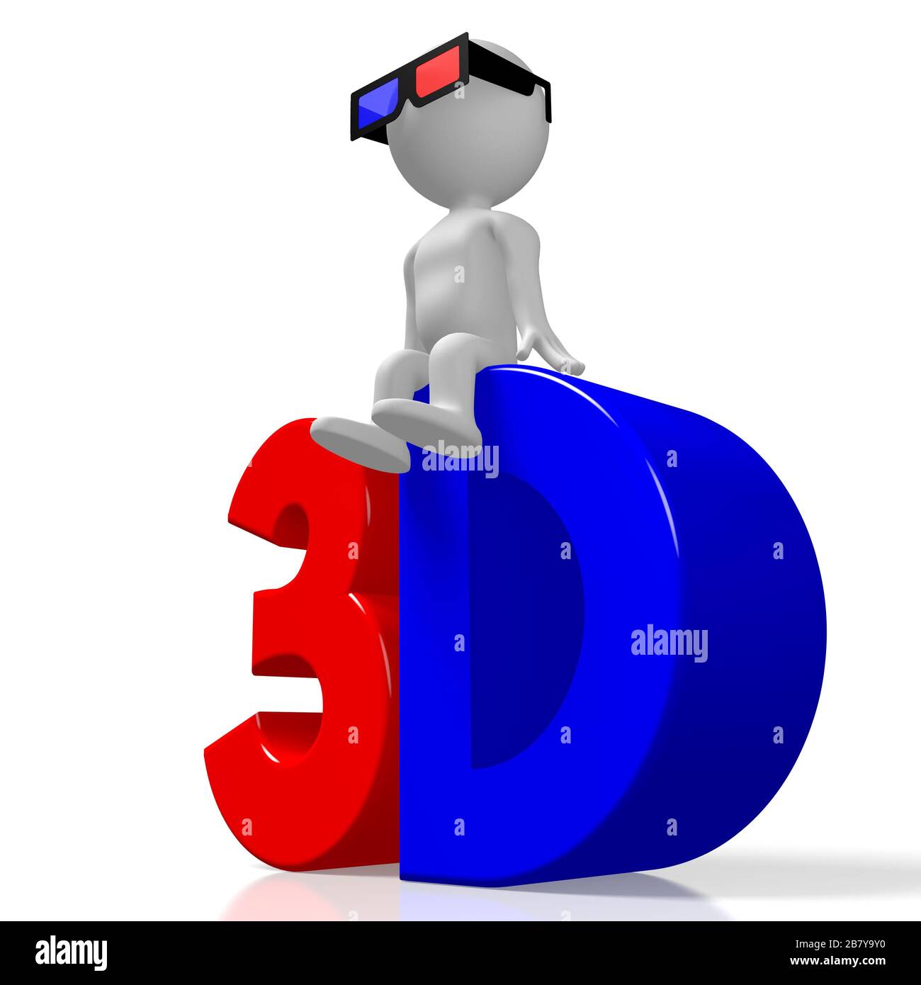 3D movies/ 3D cinema concept Stock Photo - Alamy