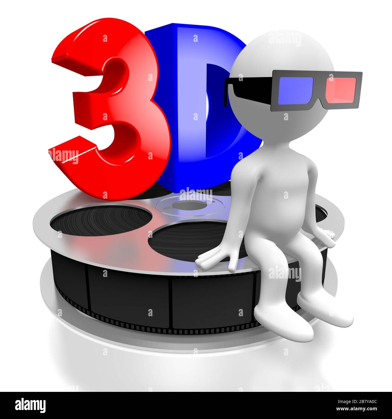 3D movies/ 3D cinema concept Stock Photo - Alamy