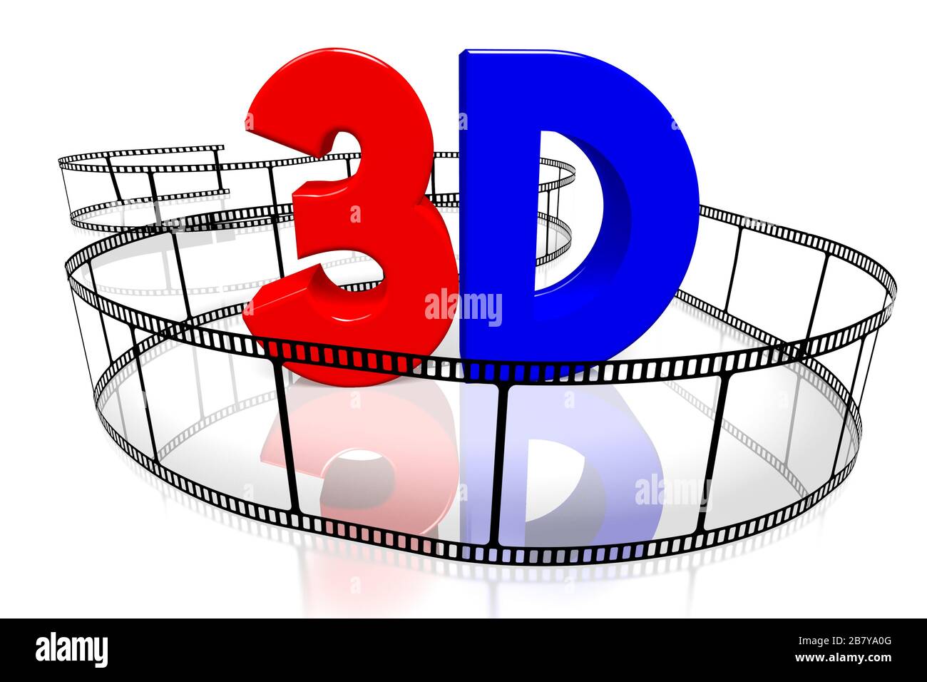 3D movies/ 3D cinema concept Stock Photo - Alamy