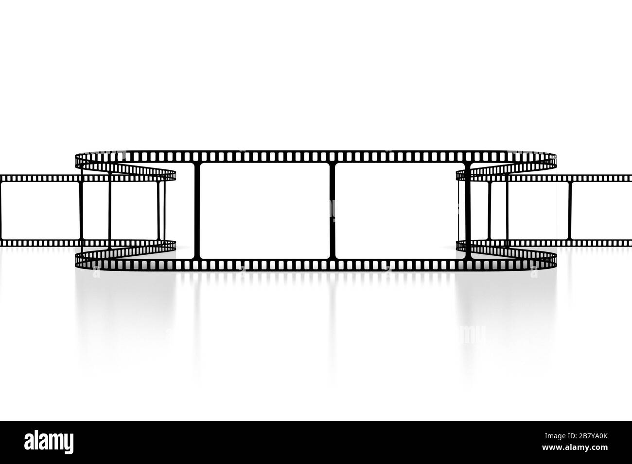 3D movie tape illustration Stock Photo - Alamy
