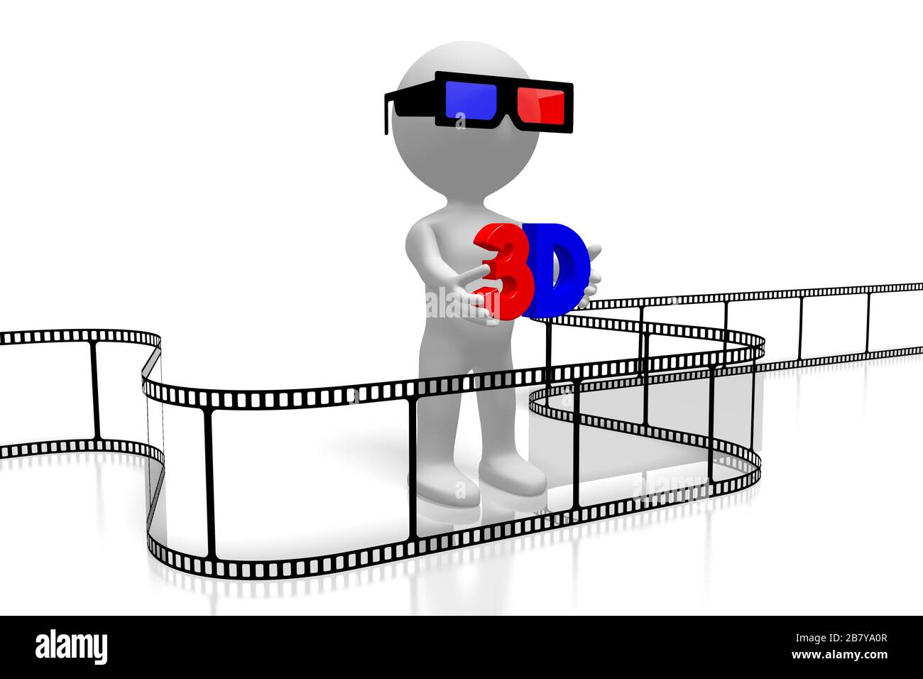 3D movies/ 3D cinema concept Stock Photo - Alamy