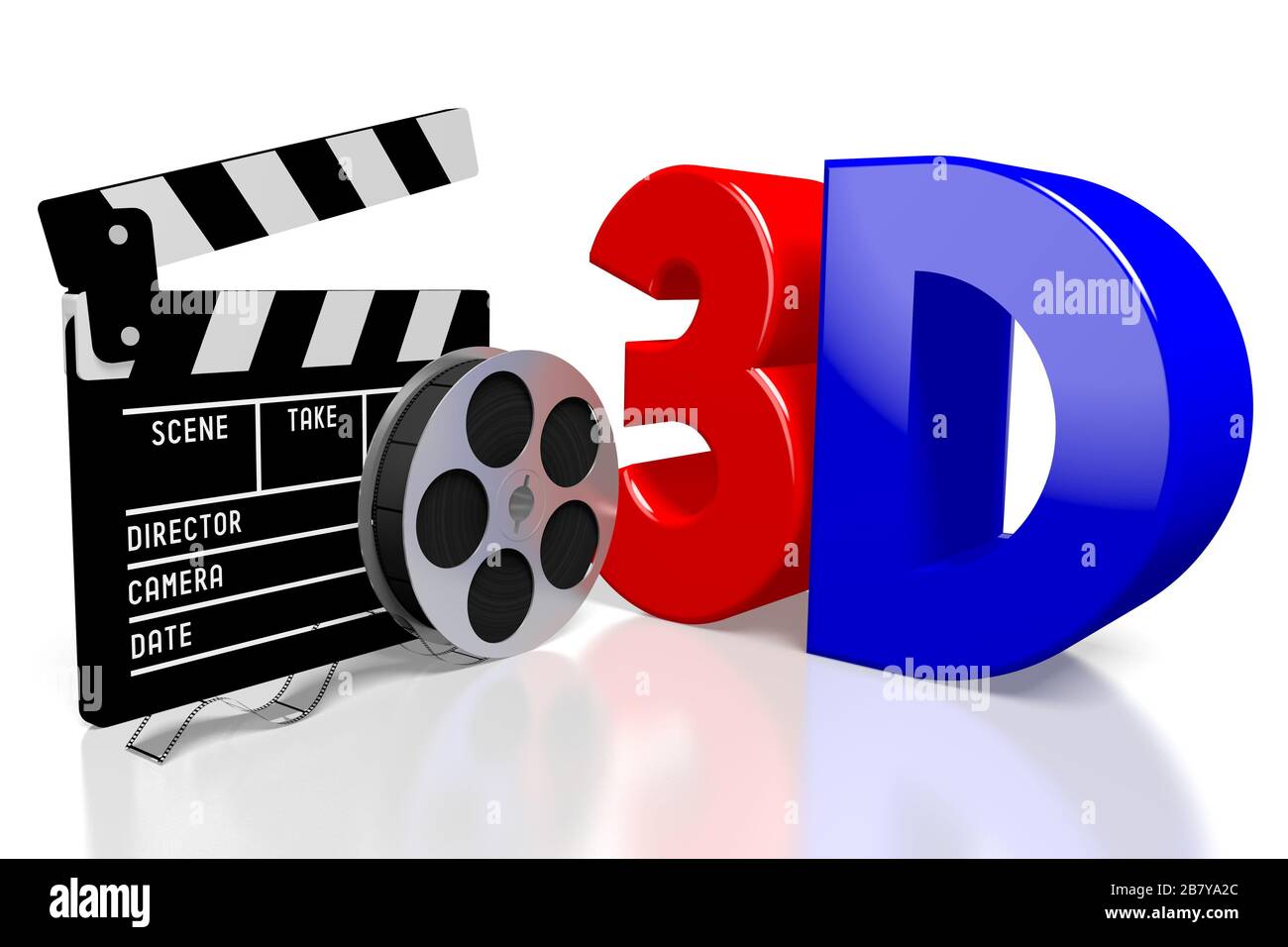 3D movies/ 3D cinema concept Stock Photo - Alamy