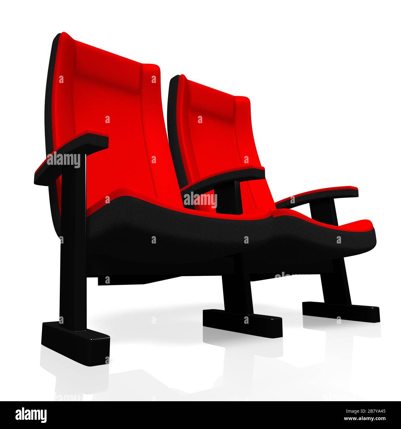 3D movie theater seats Stock Photo - Alamy