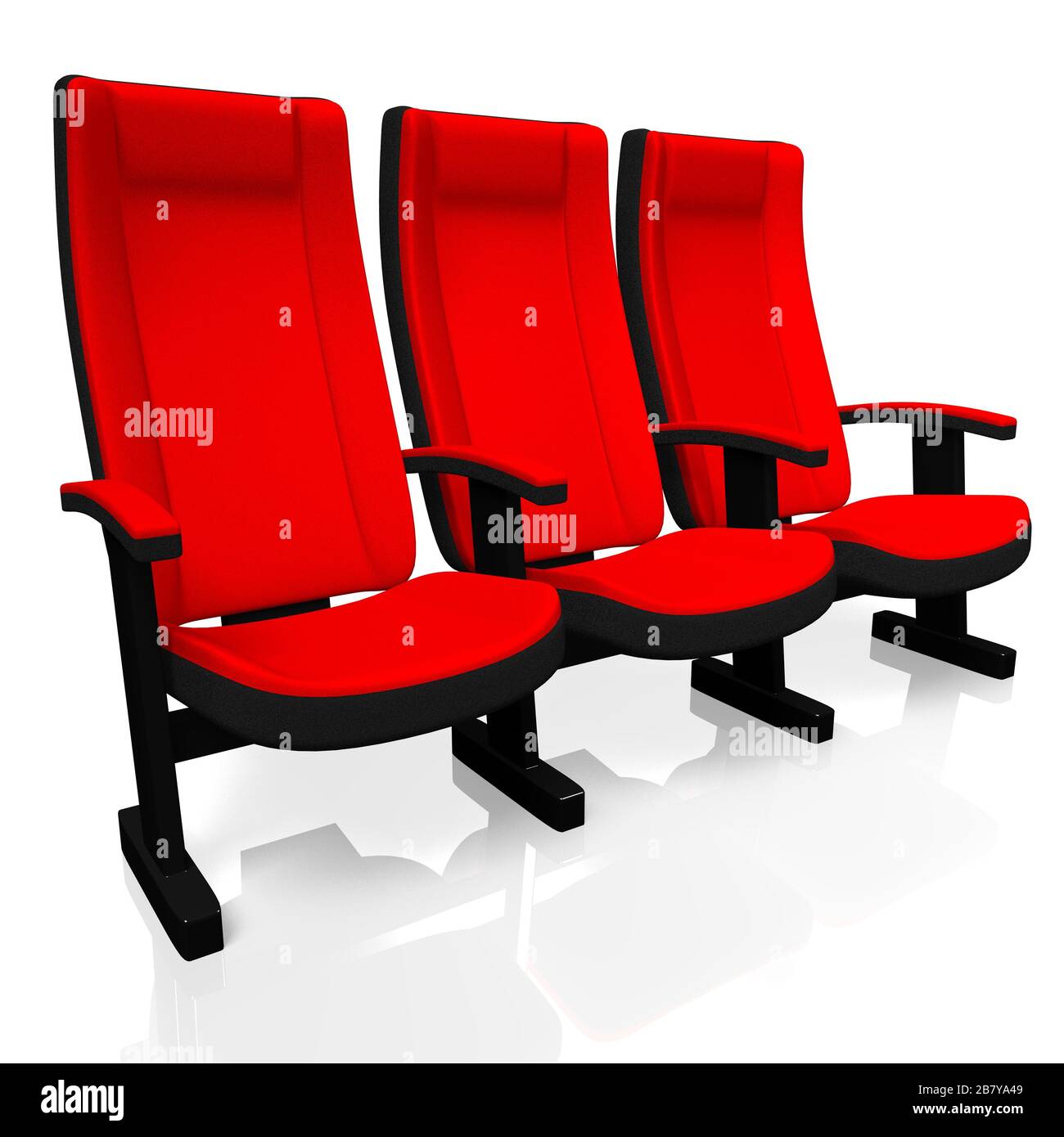 3D movie theater seats Stock Photo - Alamy
