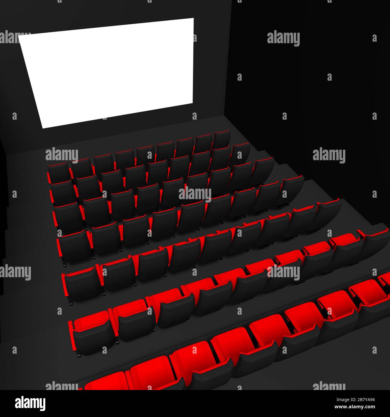 3D movie theater, screen Stock Photo - Alamy