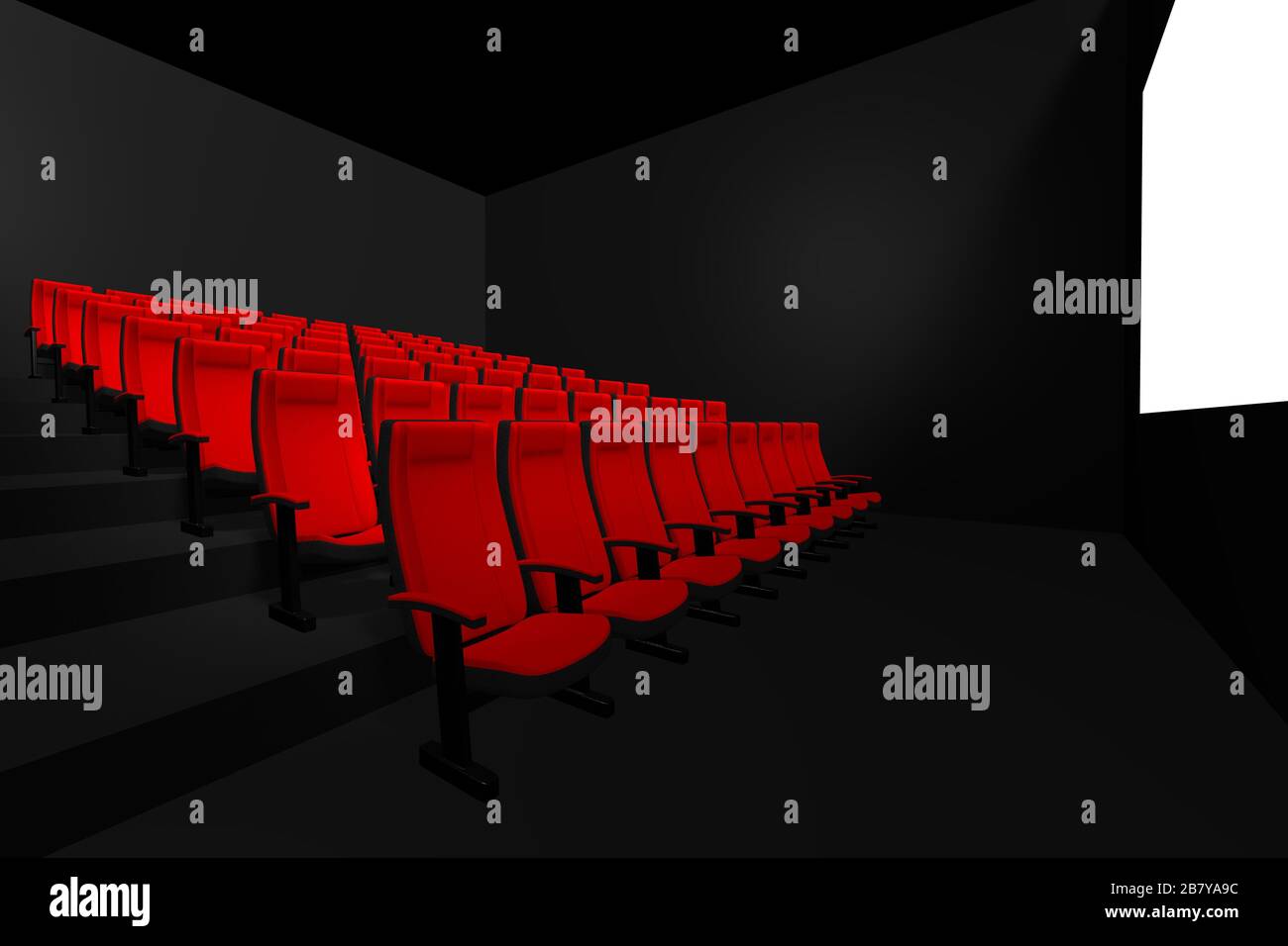 3D movie theater, screen Stock Photo - Alamy