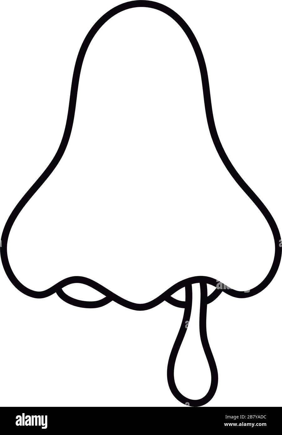 nasal mucus, line style icon vector illustration design Stock Vector ...