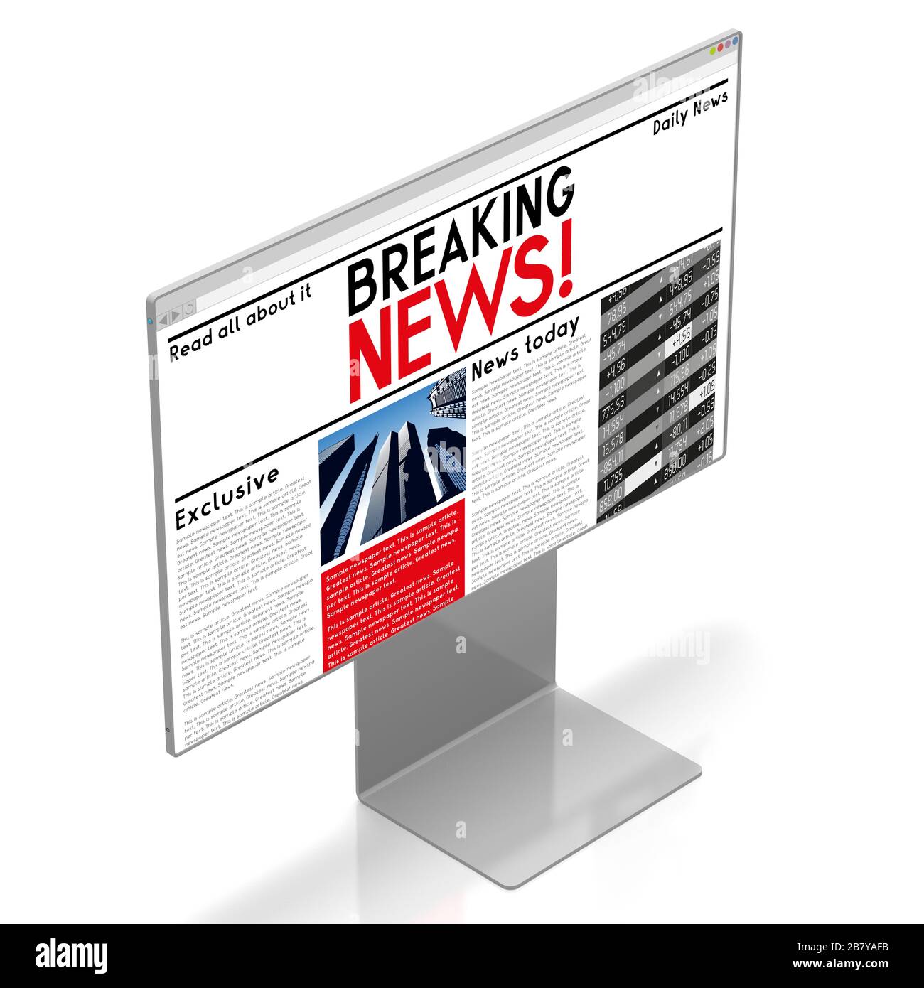 Business newspaper desktop Cut Out Stock Images & Pictures - Alamy