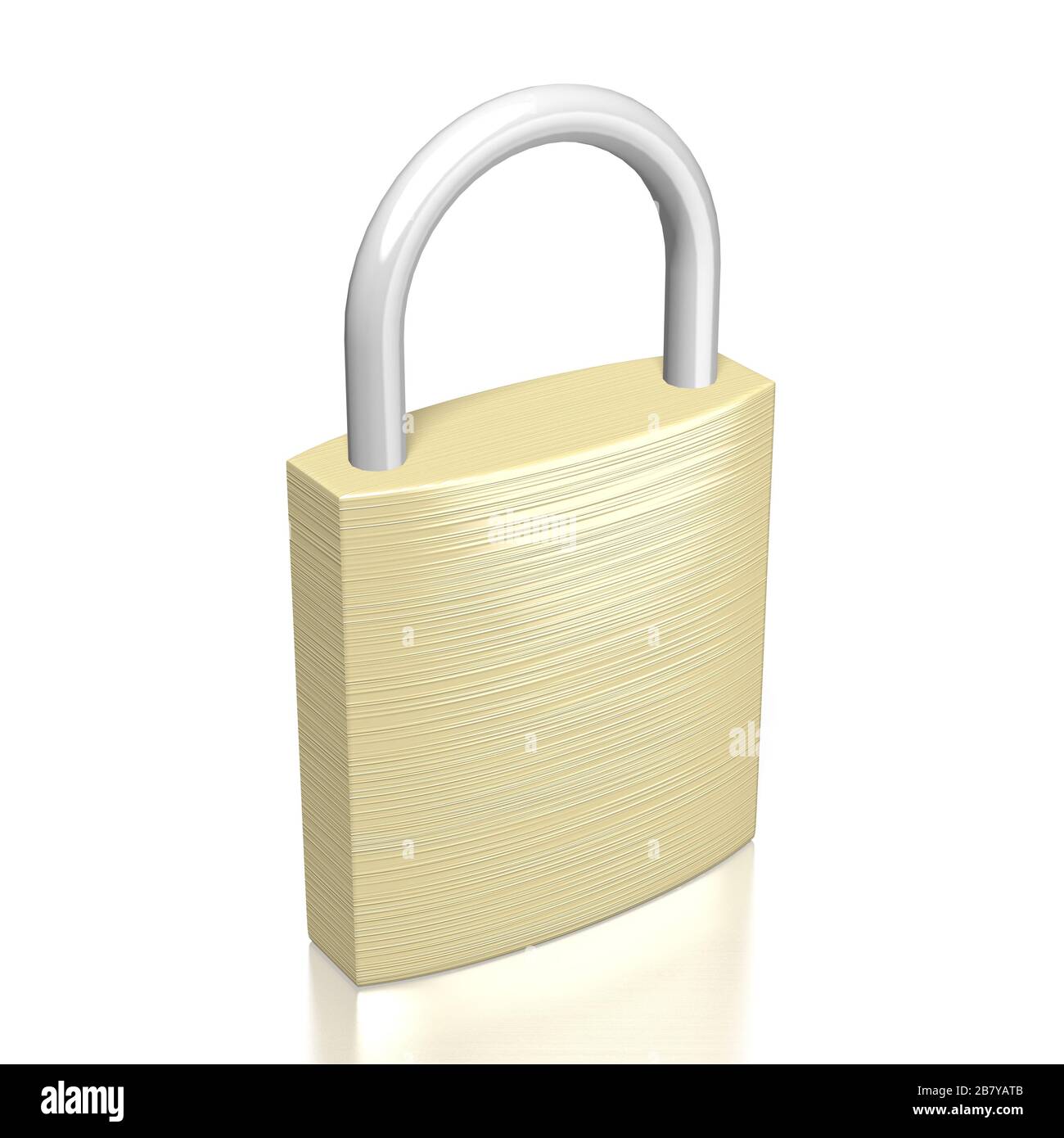 3D lock on white background - great for topics like safety, security ...