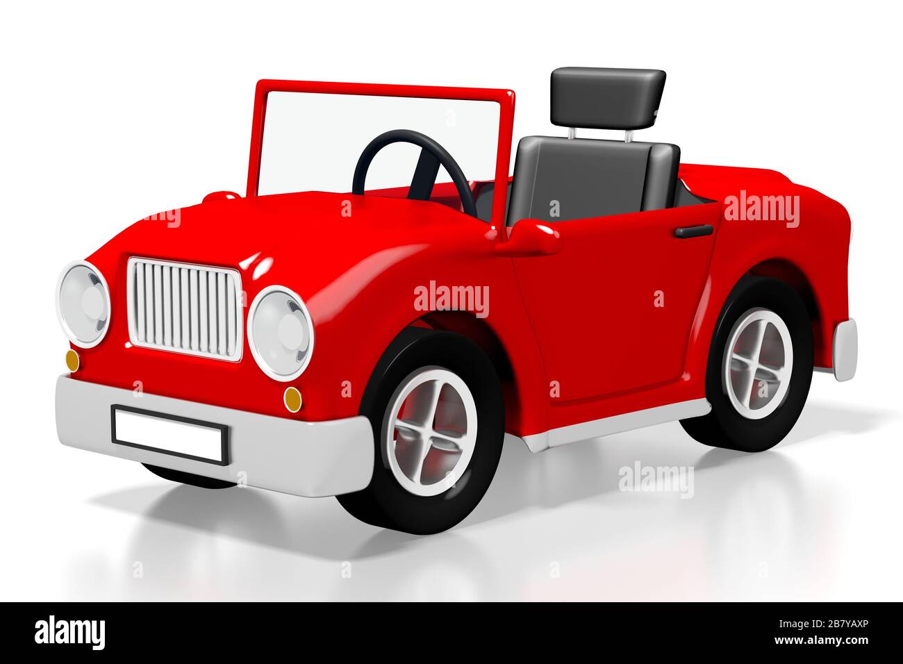 3D red cartoon car Stock Photo - Alamy
