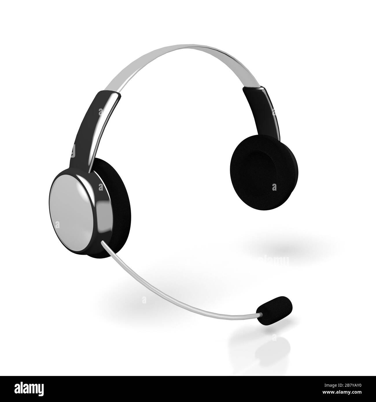 White headphones side view Black and White Stock Photos & Images - Alamy