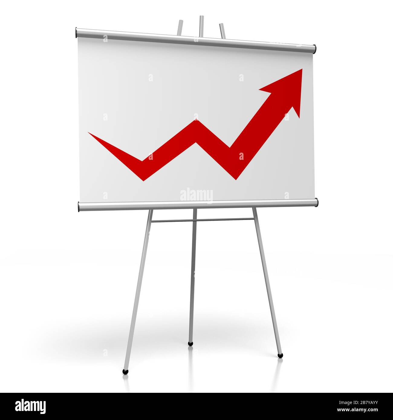 3D success chart Stock Photo - Alamy