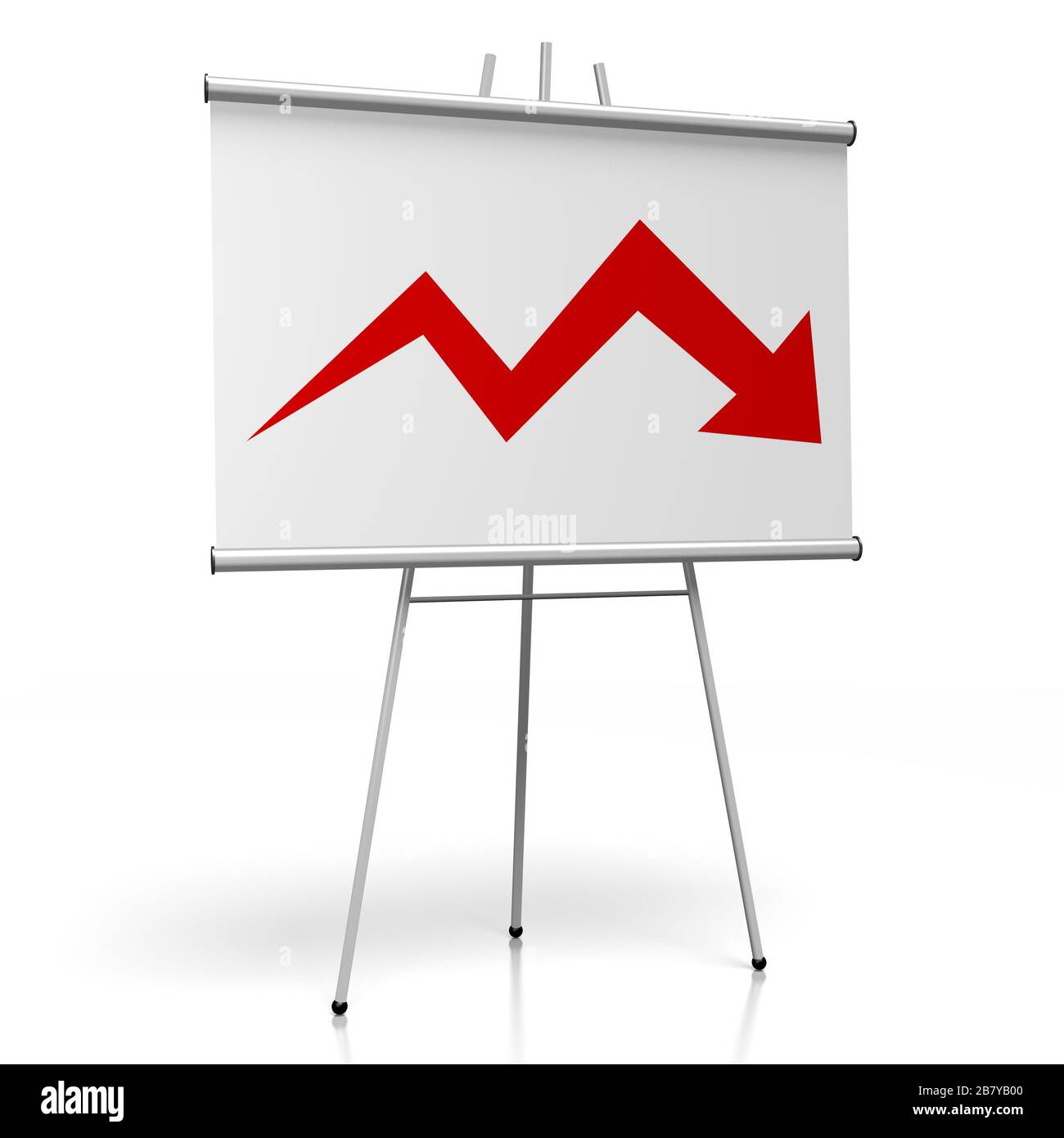 3D crisis chart Stock Photo - Alamy