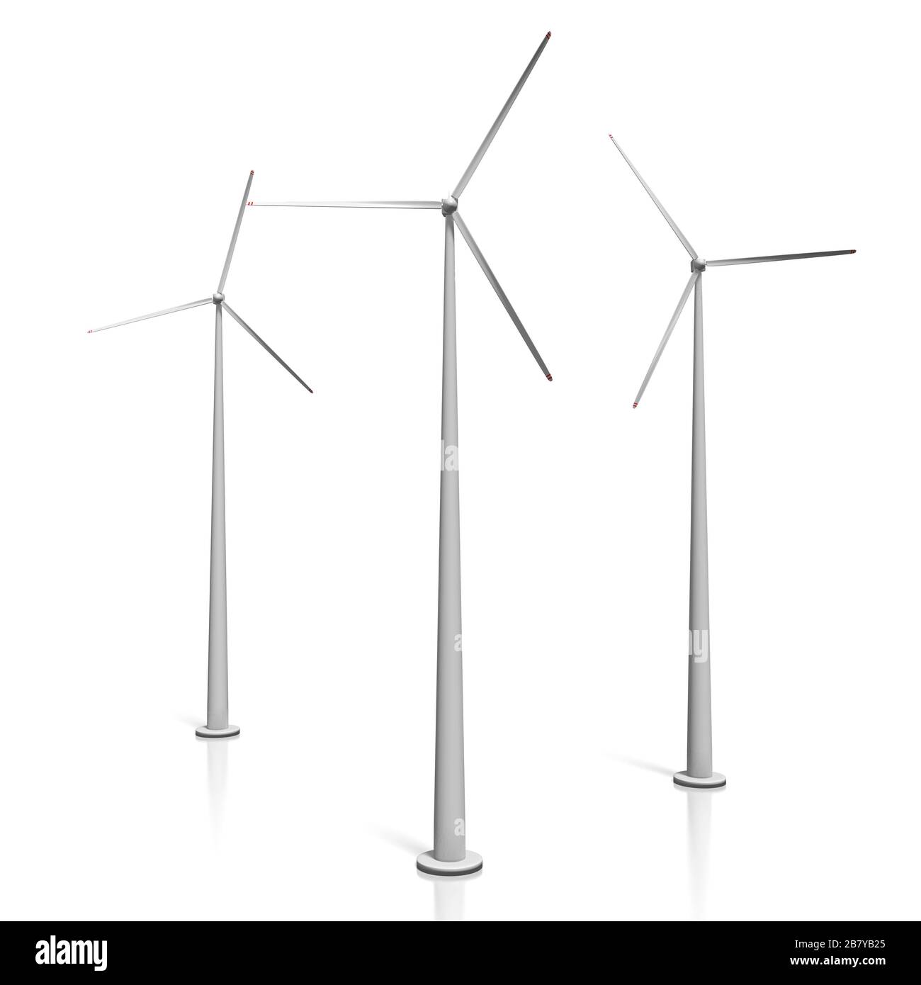 3D wind turbines Stock Photo - Alamy