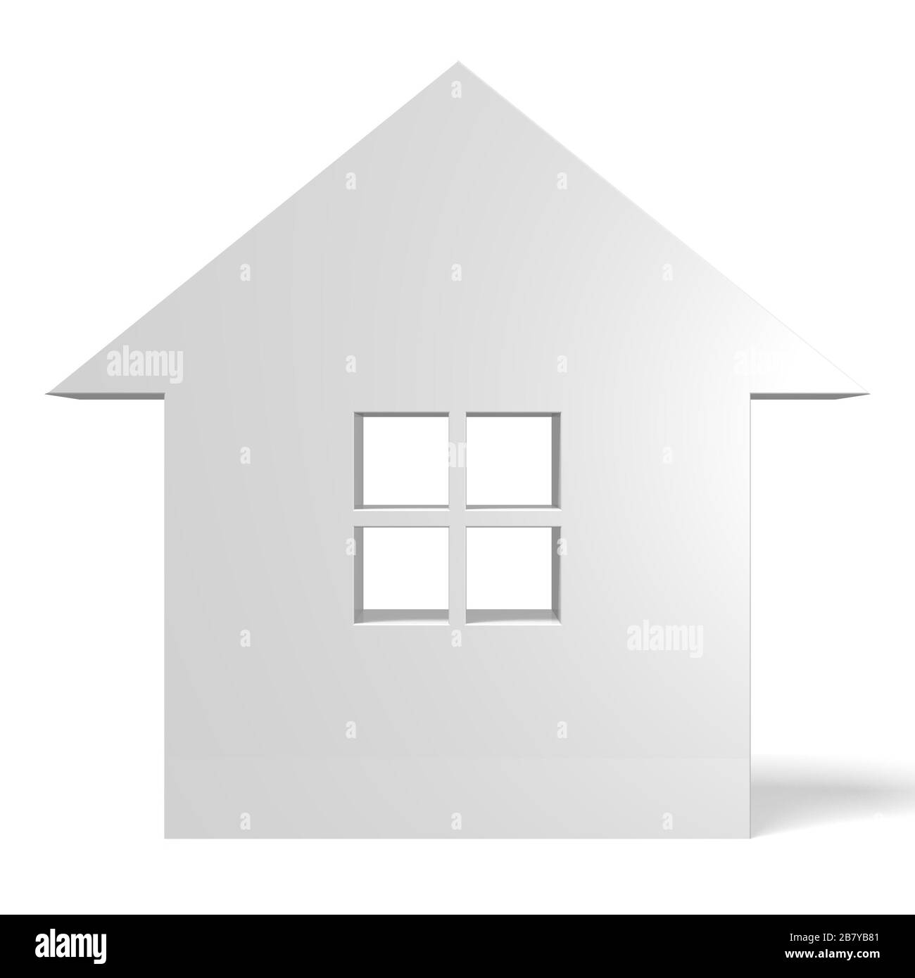 3D house shape Stock Photo - Alamy