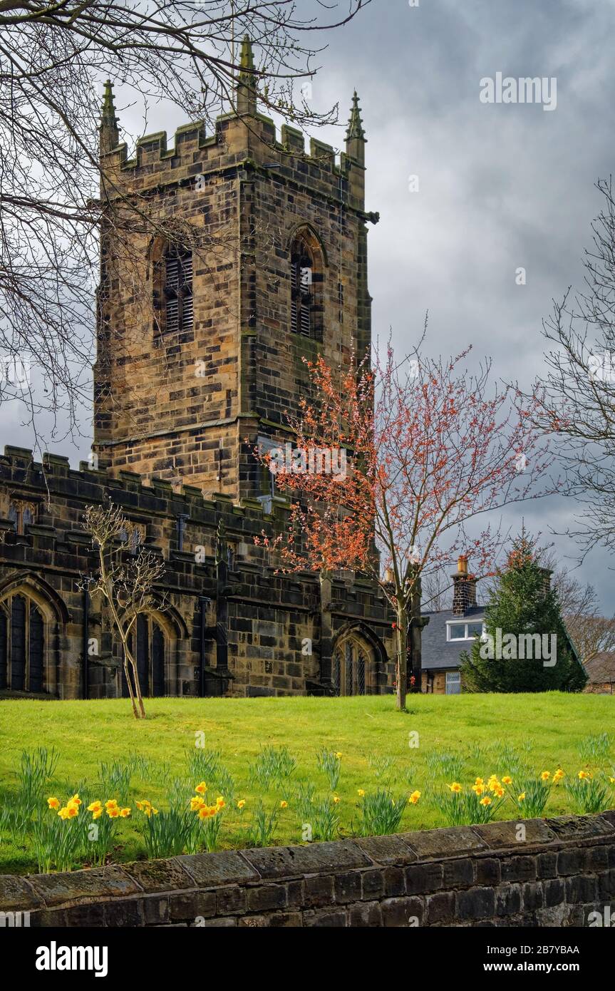 UK,South Yorkshire,Barnsley,Silkstone,Church of All Saints Stock Photo ...
