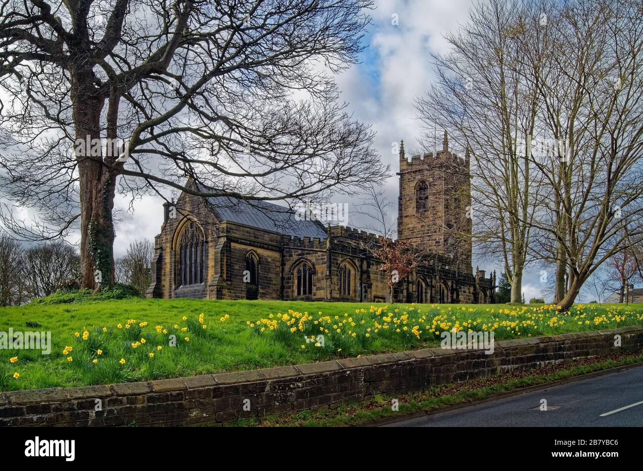 Grade i listed 12th century all saints church building hi-res stock ...