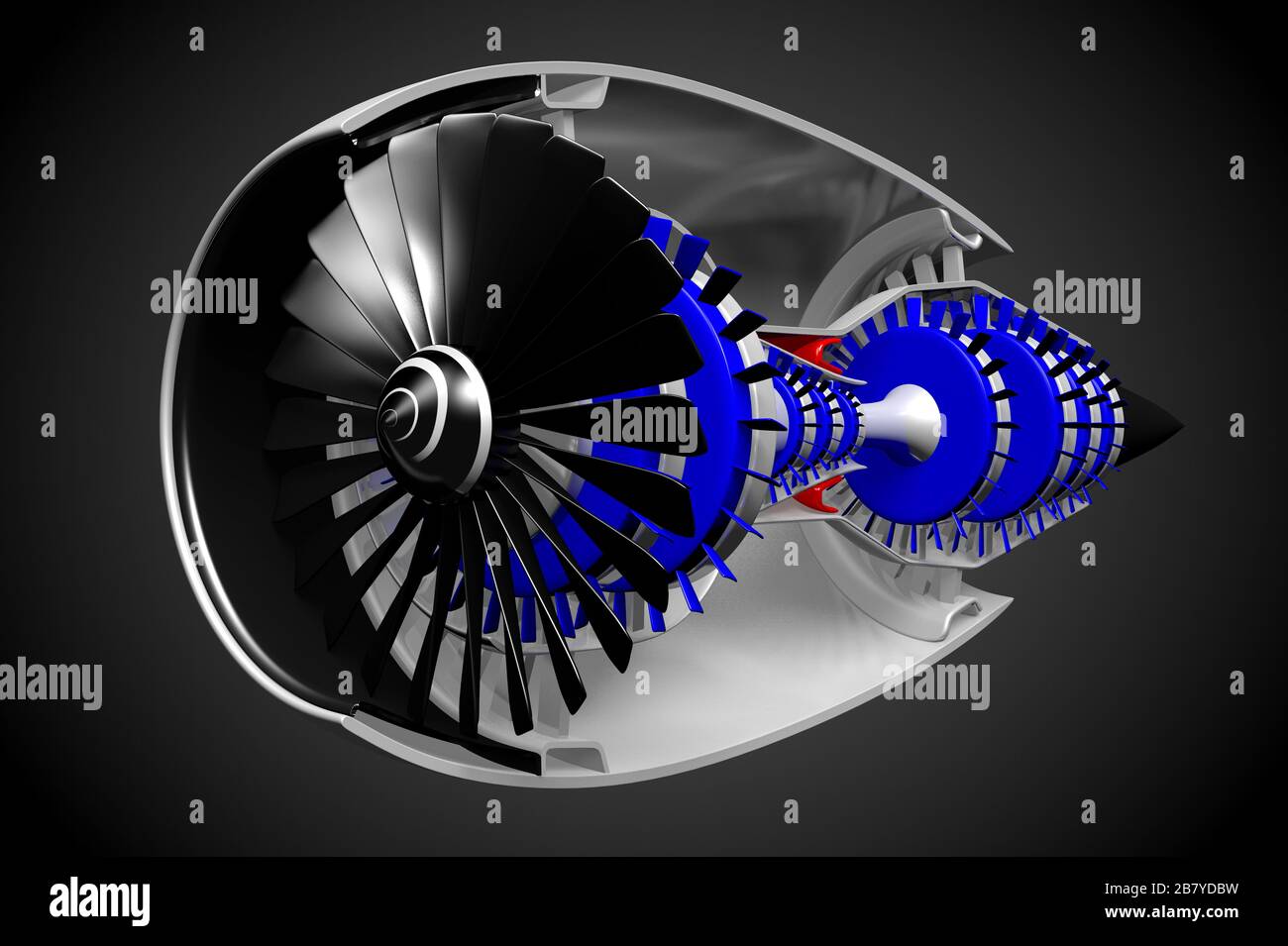 3D plane engine Stock Photo - Alamy