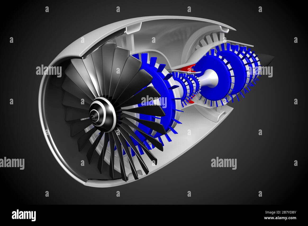 3D plane engine Stock Photo - Alamy
