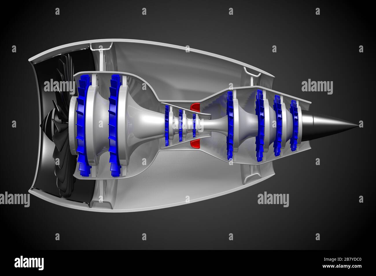 3D plane engine Stock Photo - Alamy