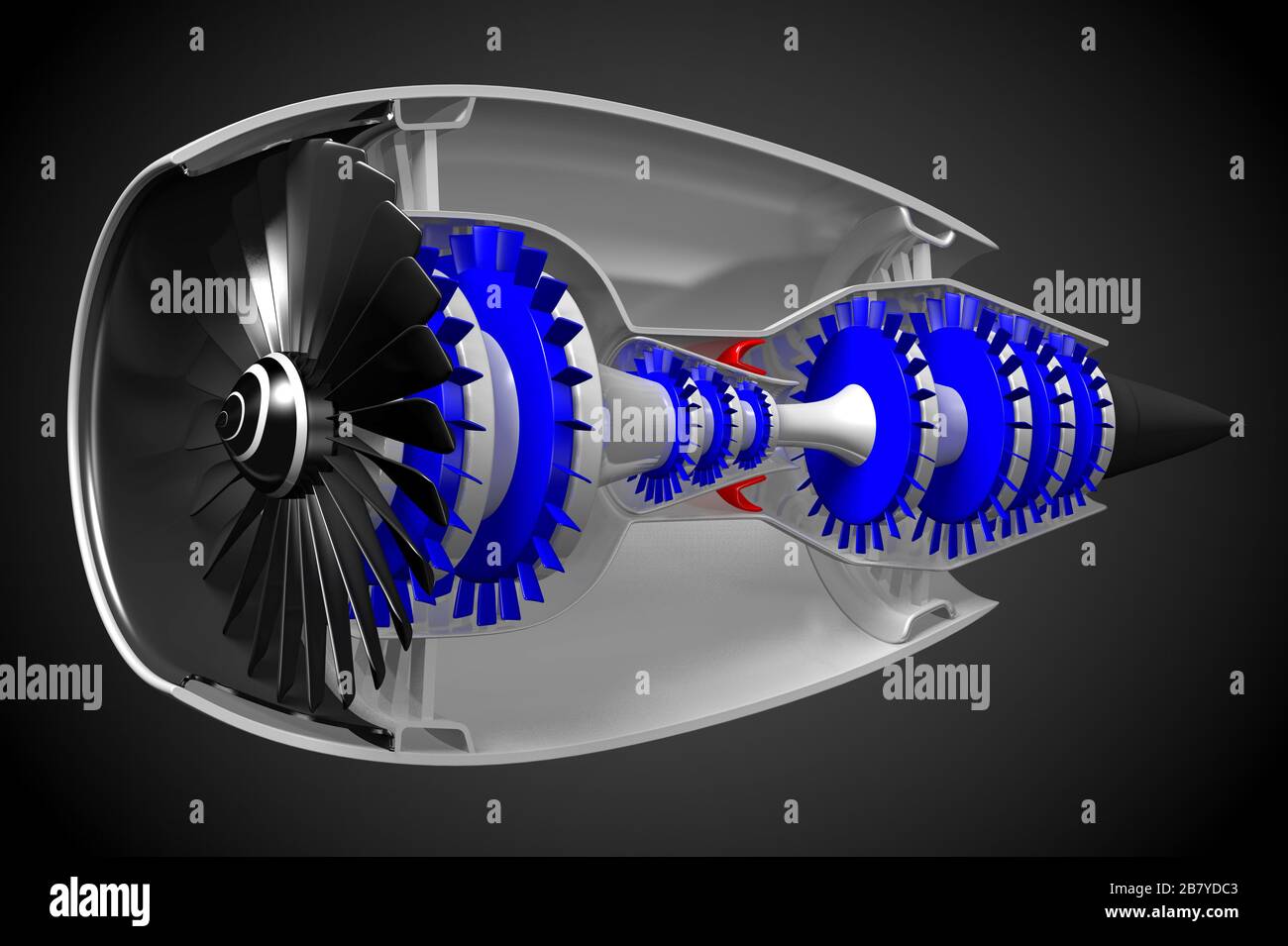 3D plane engine Stock Photo - Alamy