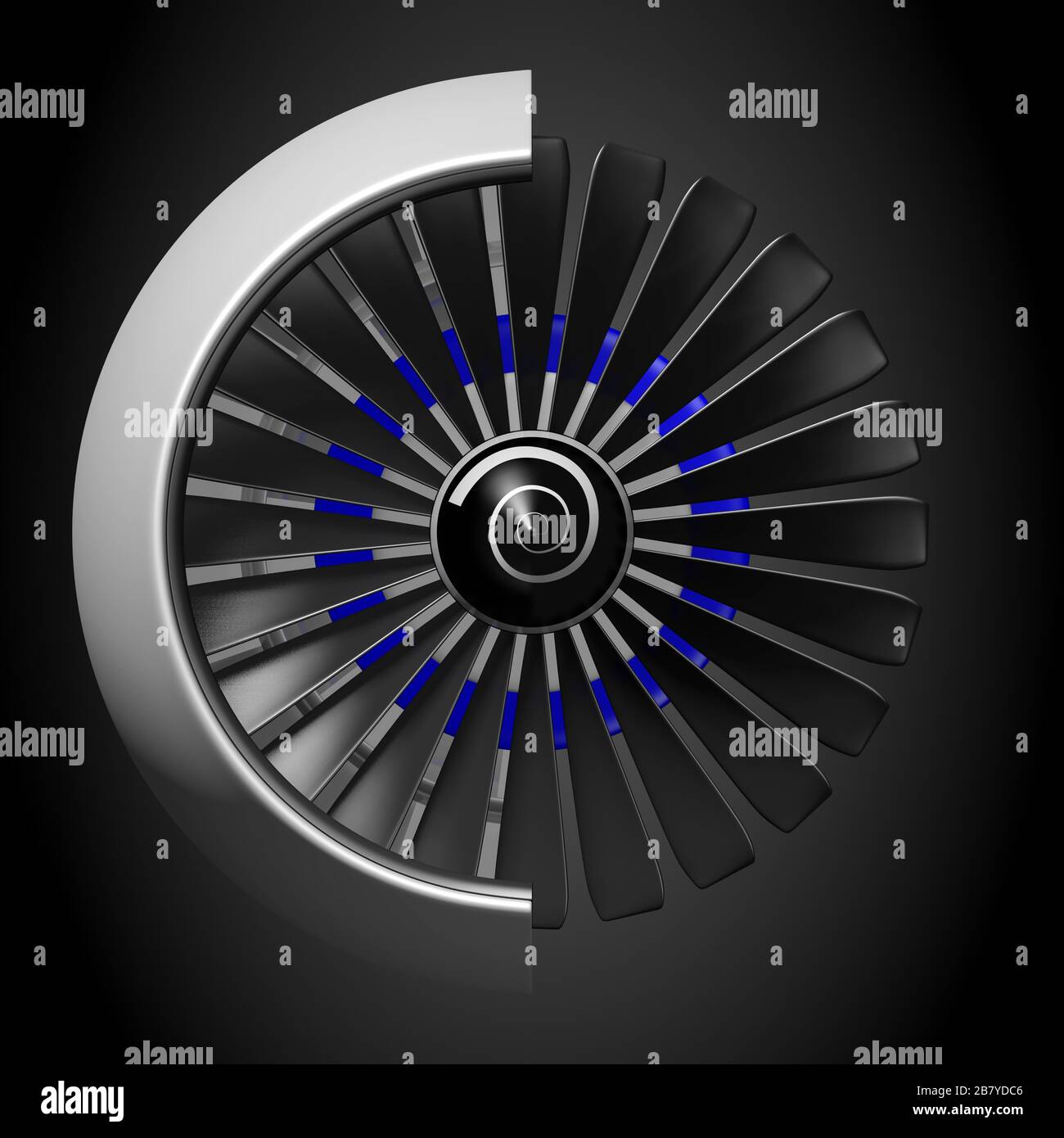 3D plane engine Stock Photo - Alamy