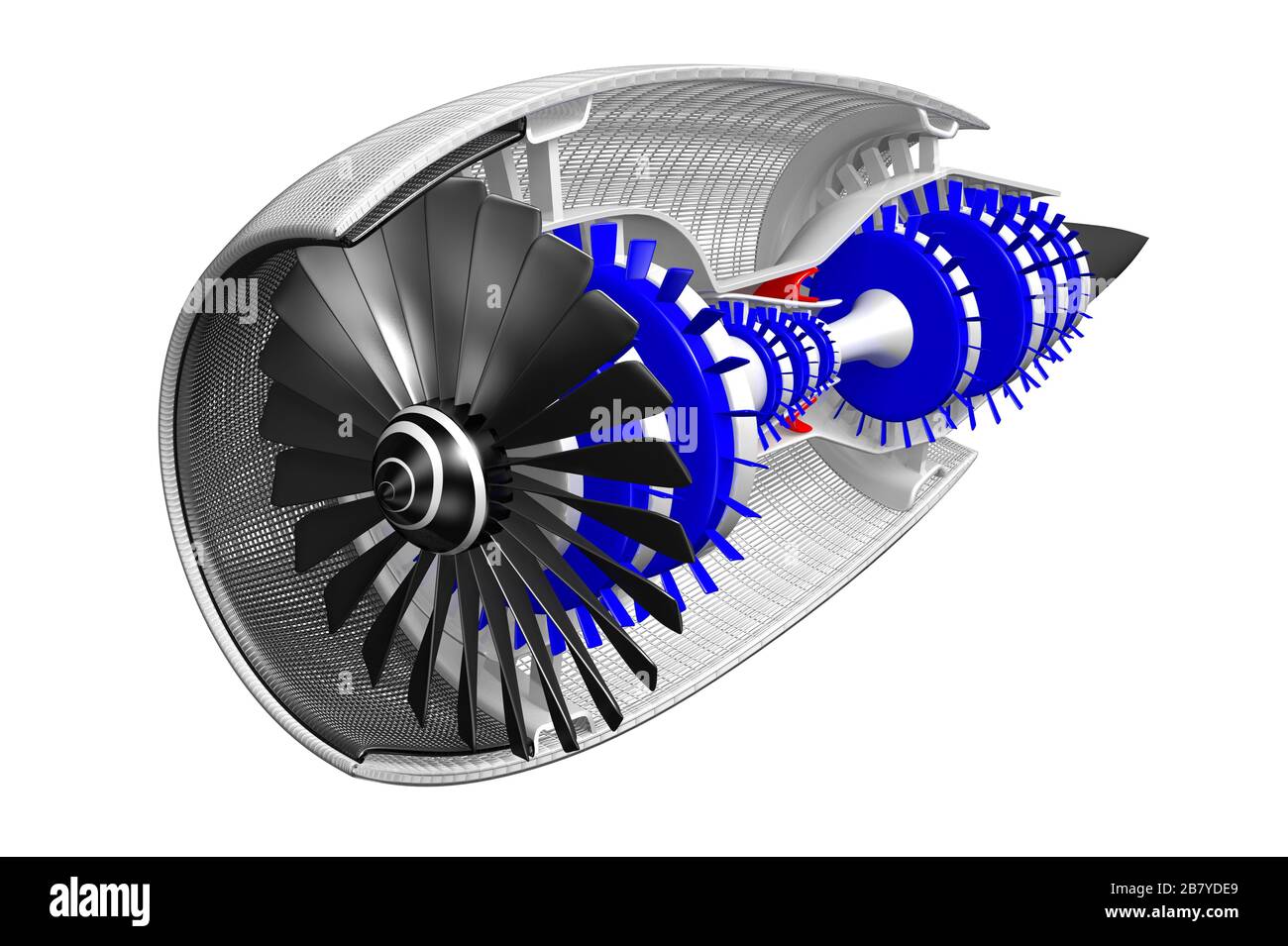 3D plane engine Stock Photo - Alamy