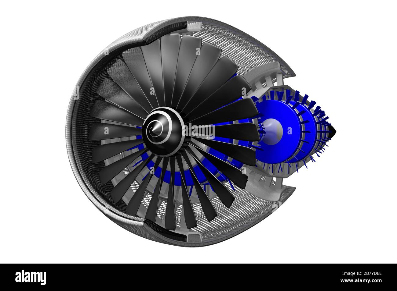 3D plane engine Stock Photo - Alamy
