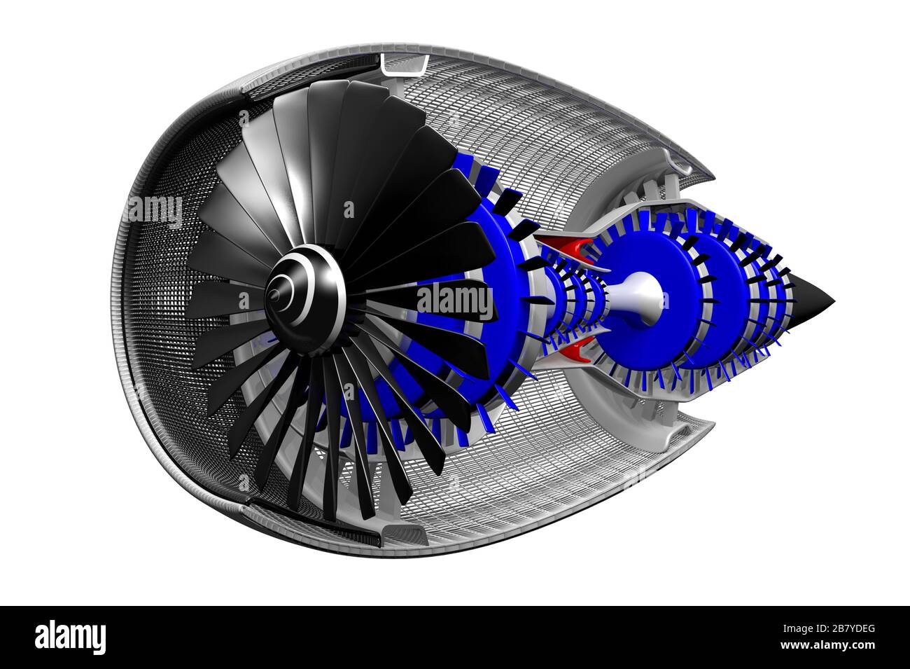 3D plane engine Stock Photo - Alamy
