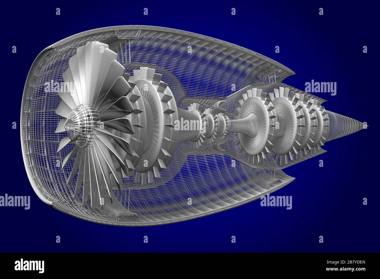3D plane engine Stock Photo - Alamy