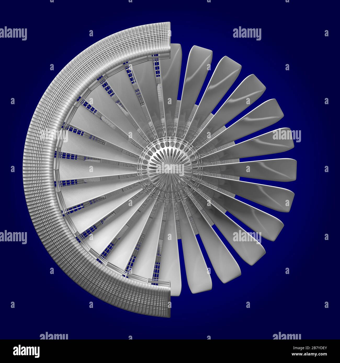 3D plane engine Stock Photo - Alamy