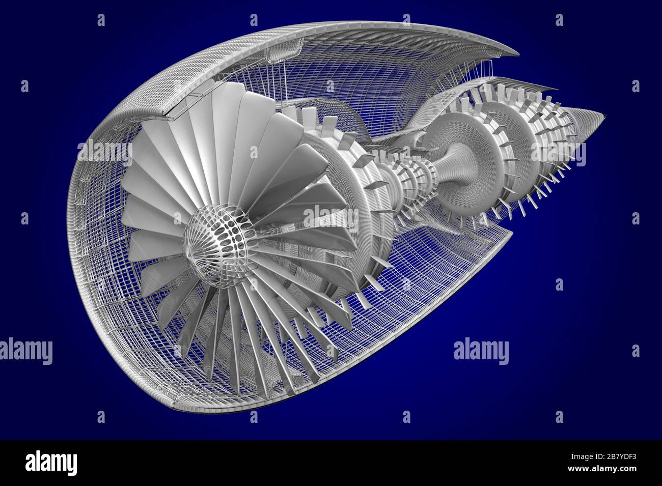 3D plane engine Stock Photo - Alamy