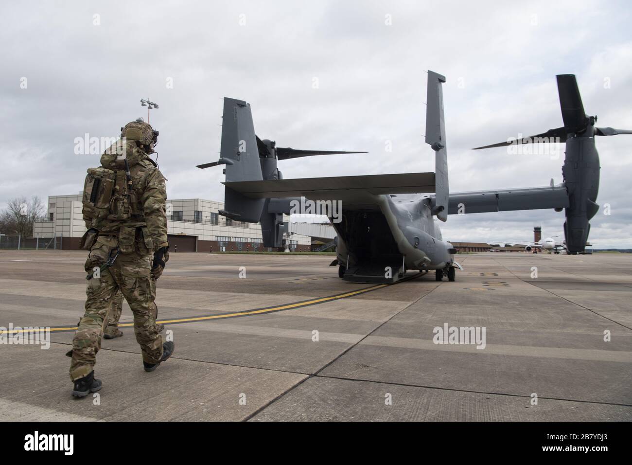 Special Tactics operators with the 352nd Special Operations Wing board ...