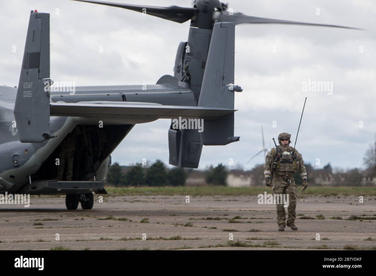 A Special Tactics operator with the 352nd Special Operations Wing ...
