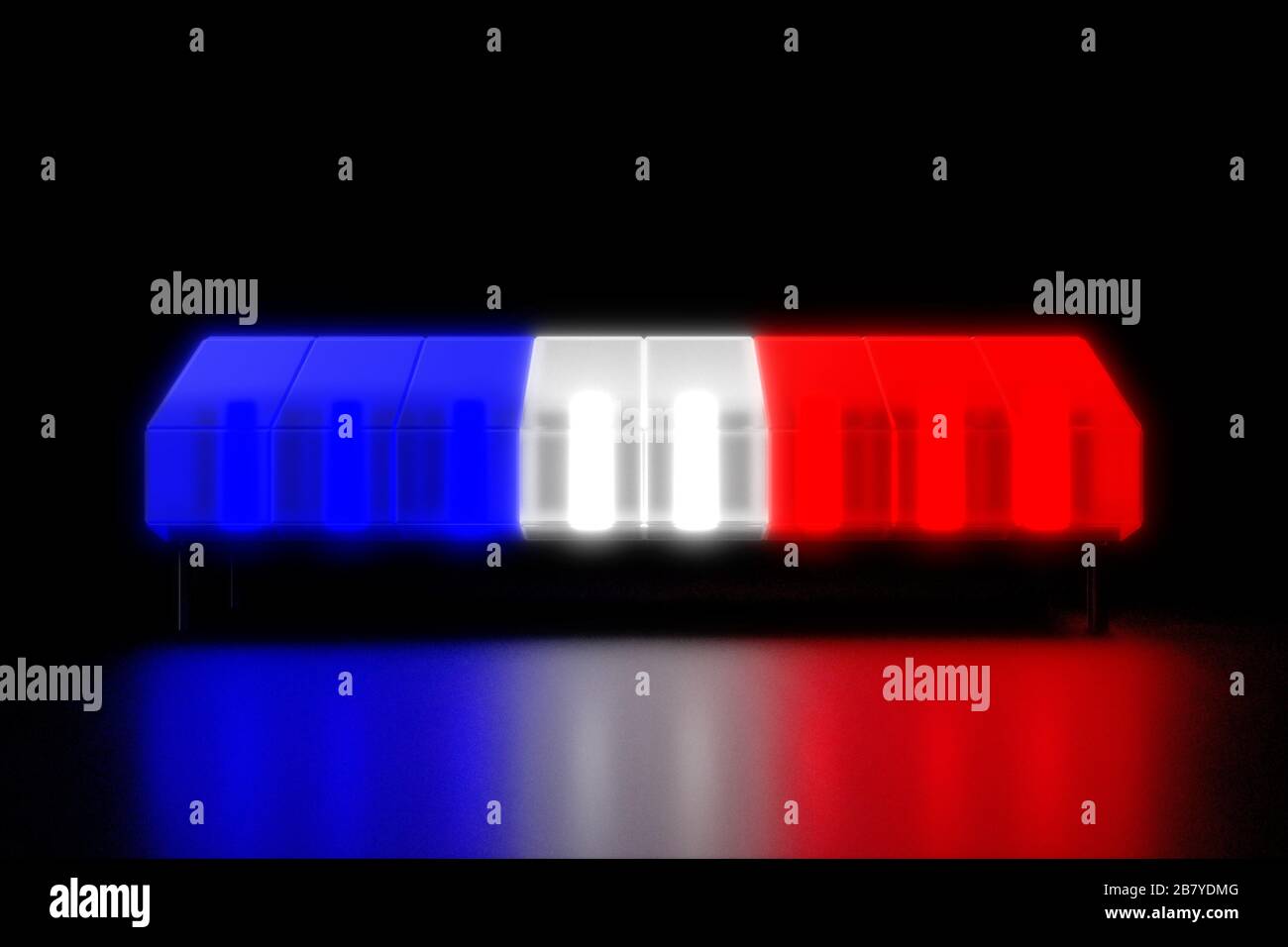 Blue and red police lights Stock Photo - Alamy