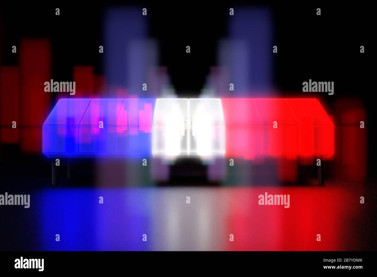 Blue and red police lights Stock Photo - Alamy