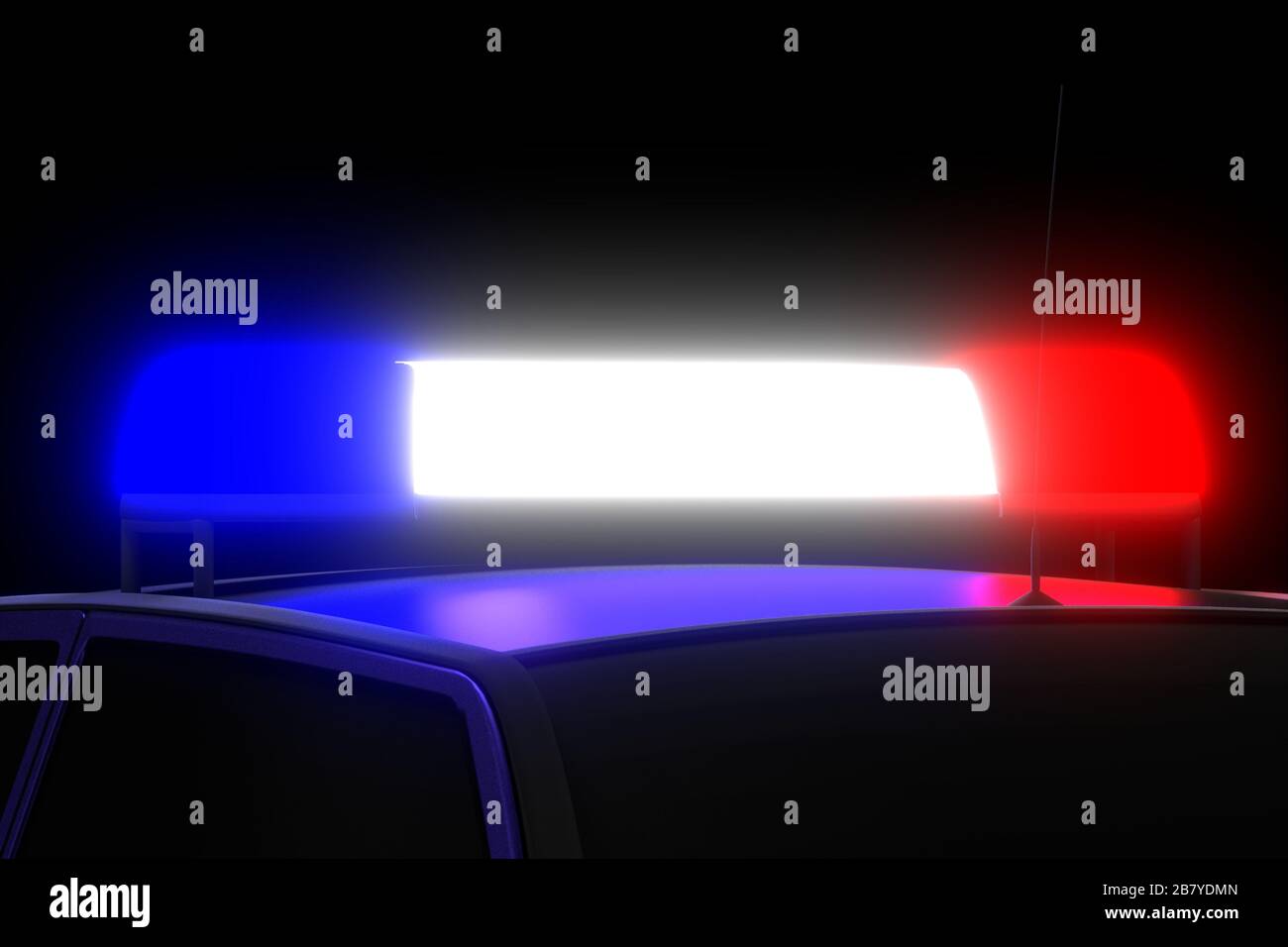 Blue and red police lights Stock Photo - Alamy