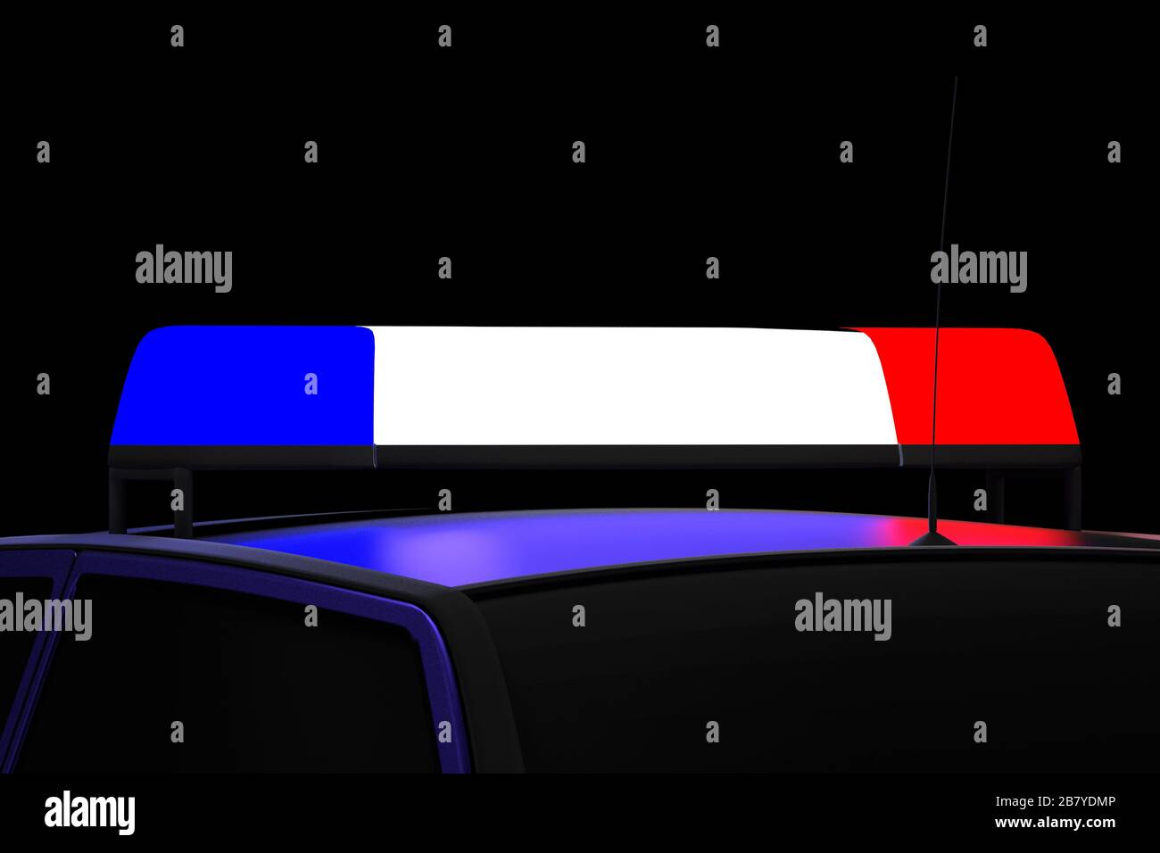 Blue and red police lights Stock Photo - Alamy