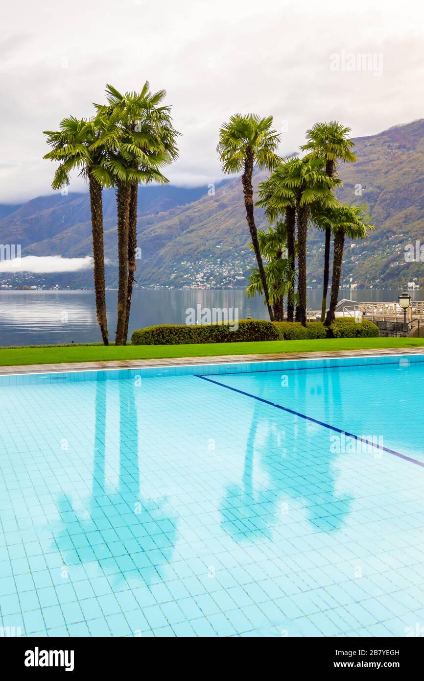 Swiss mountain swimming pool hi-res stock photography and images - Alamy