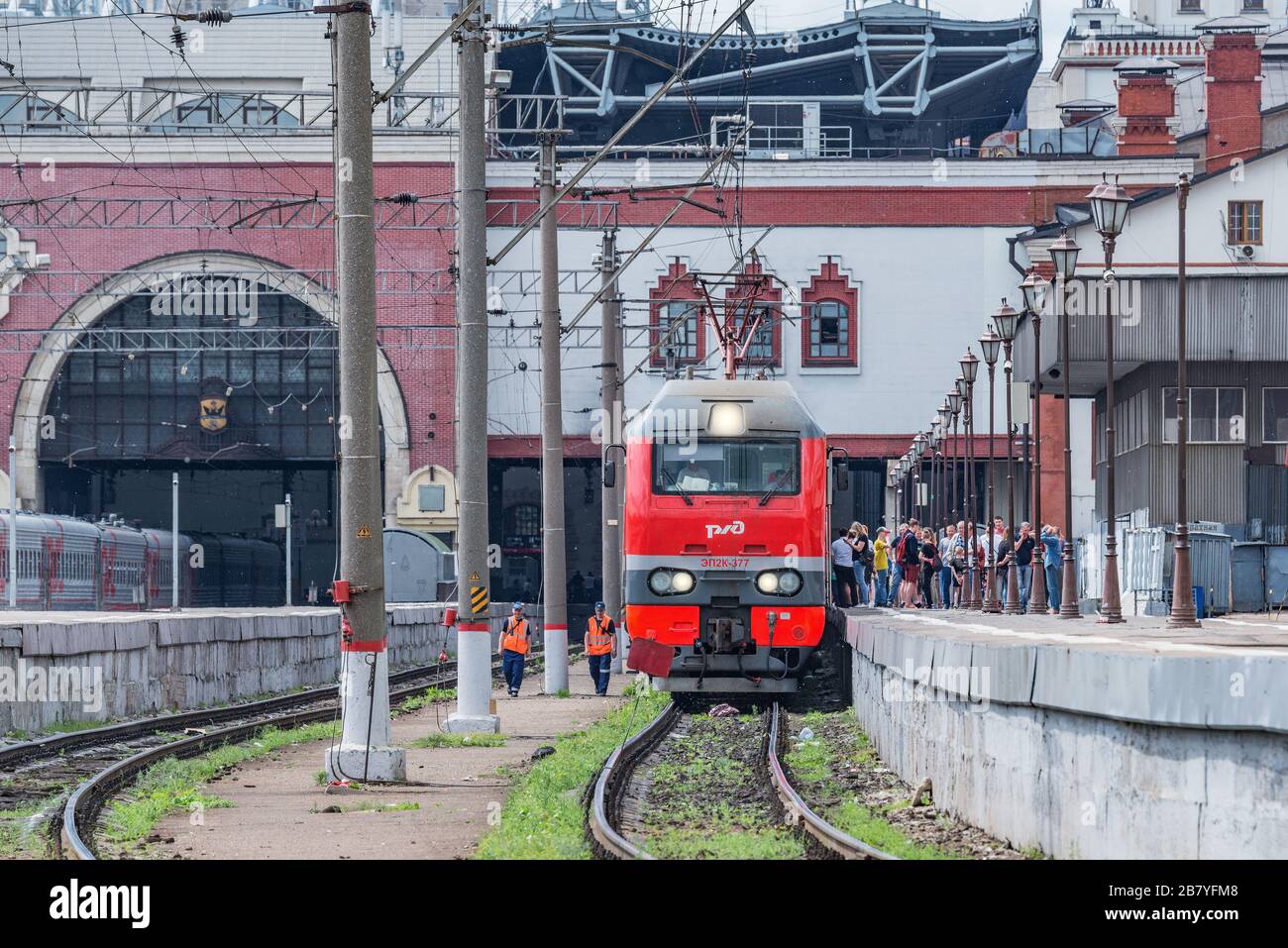Russian passenger locomotive hi-res stock photography and images - Alamy