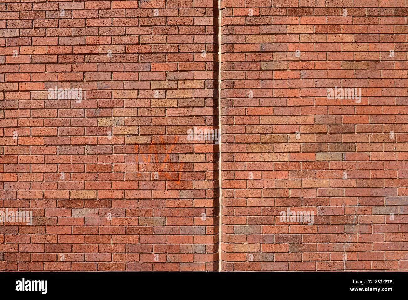 A modern brick wall in Bristol, UK Stock Photo - Alamy