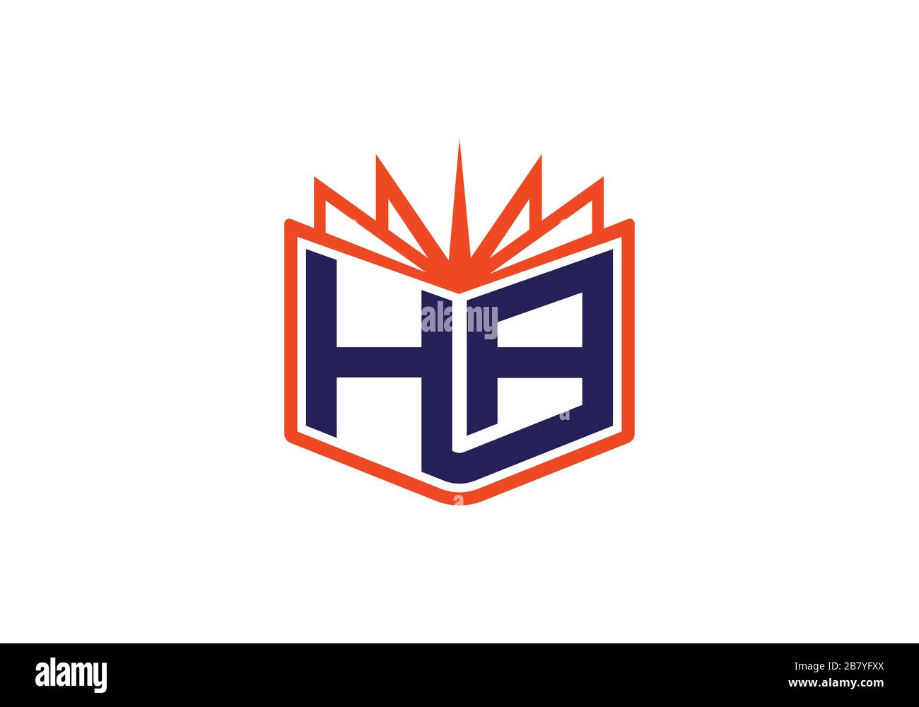 H A, HA Initial Letter Logo design vector template, Graphic Alphabet ...