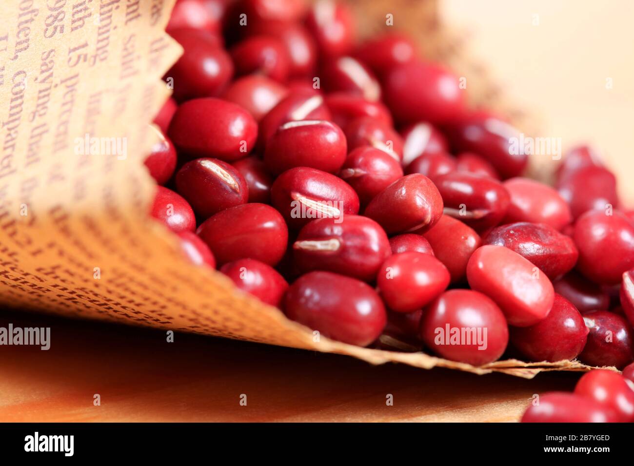 Closeup shot adzuki bean hi-res stock photography and images - Alamy