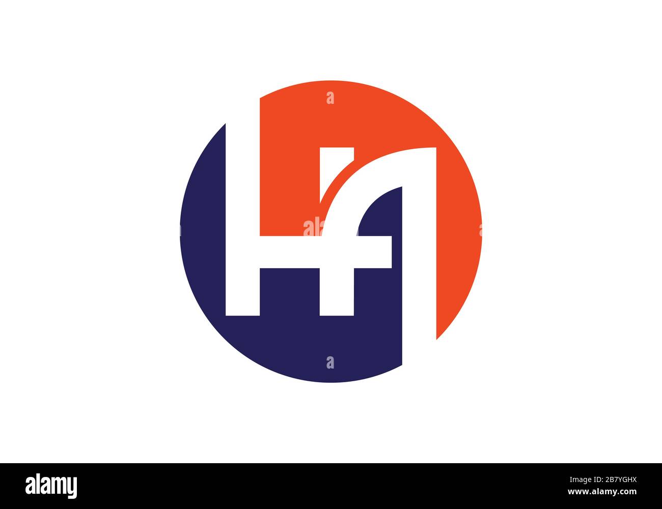 H A, HA Initial Letter Logo design vector template, Graphic Alphabet ...